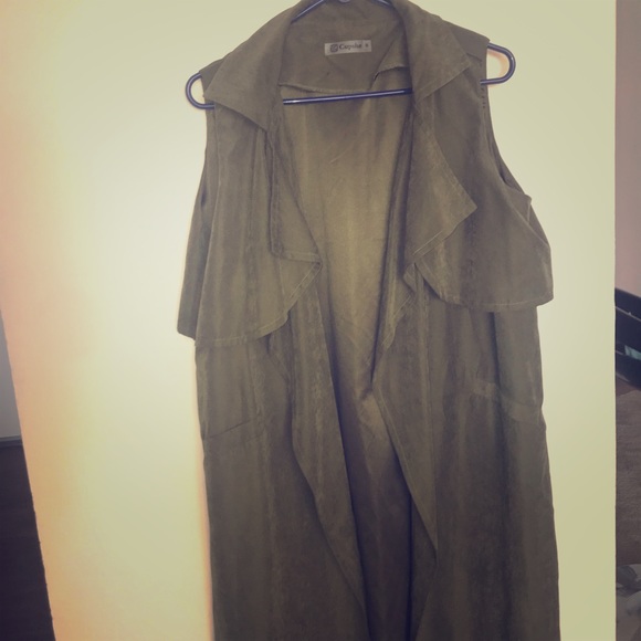 Jackets & Coats | Long Green Duster | Poshmark